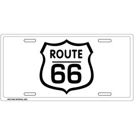 Route 66 License Plate