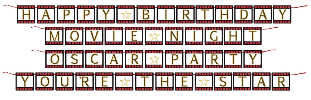 Film Strip Letters